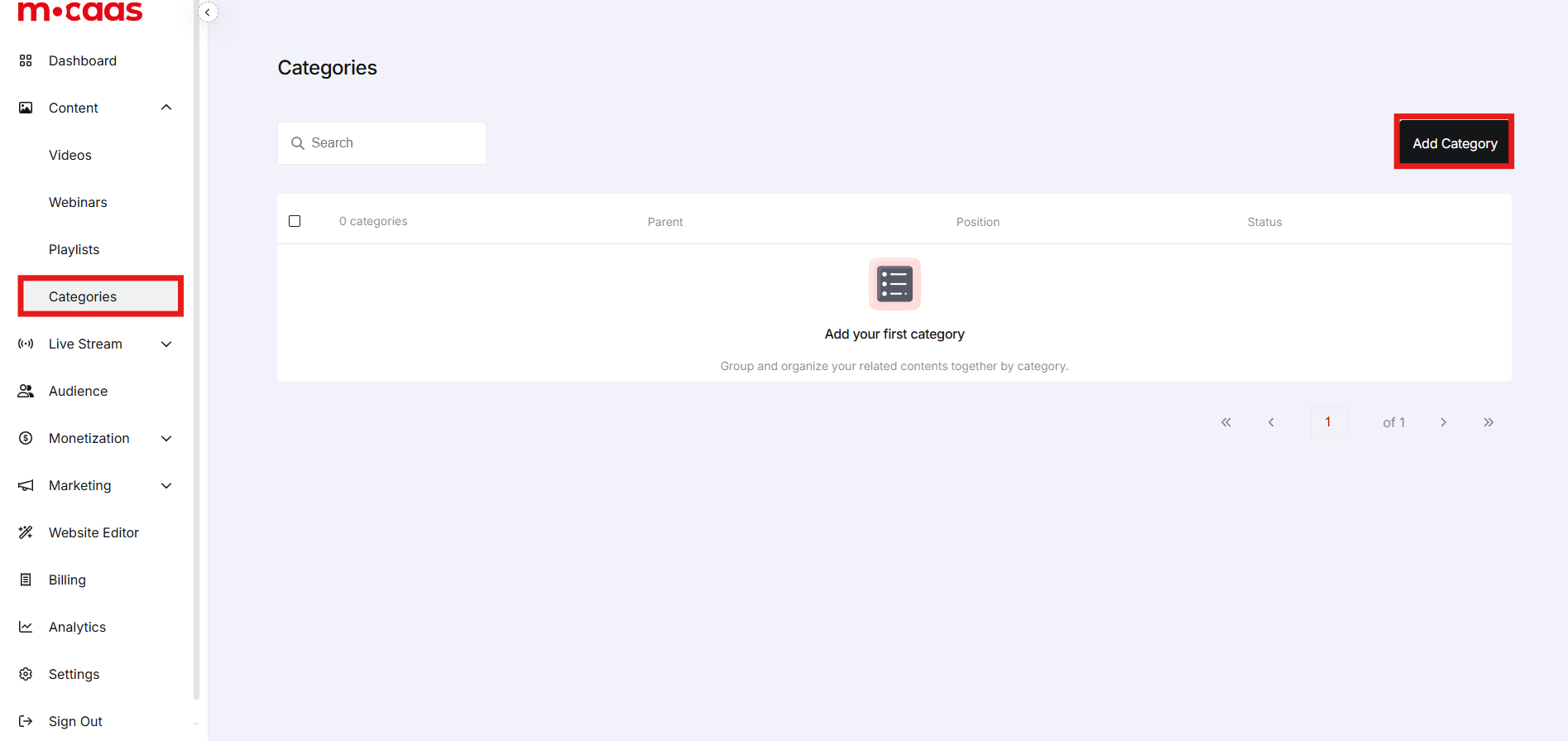 Tutorial Membuat dan Mengelola Kategori di MocaasTV - Mocaas Blog